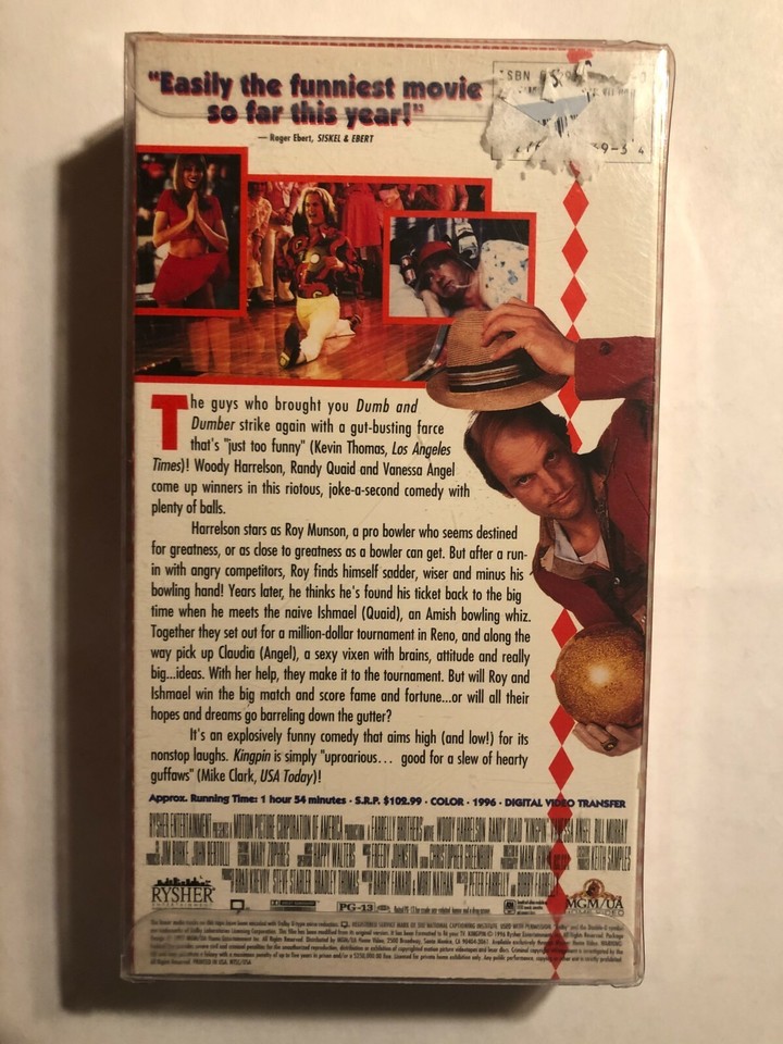 KINGPIN WOODY HARRELSON, RANDY QUAID, VANESSA ANGEL VHS COMEDY | eBay