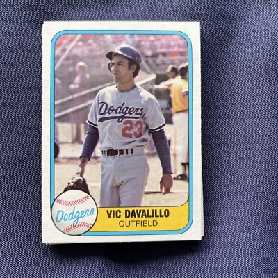 1981 Fleer Baseball Card #132 Vic Davalillo Los Angeles Dodgers | eBay