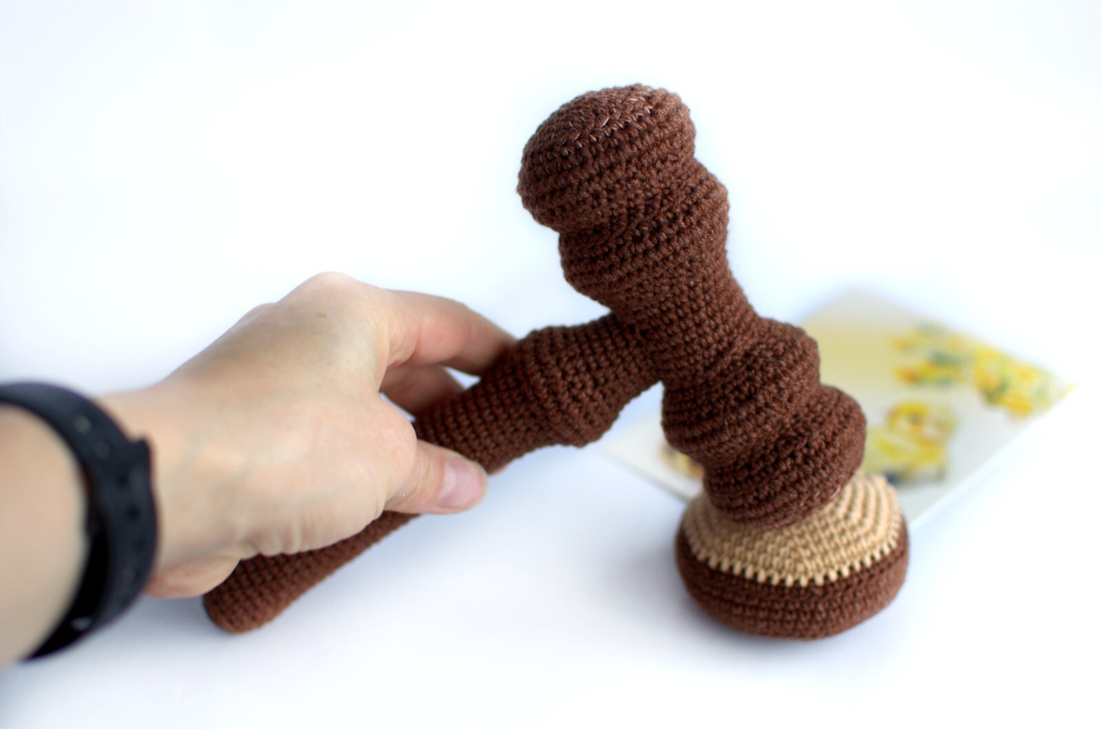 Crochet Gavel, Judge gavel toy, Baby judge costume, Judicial prop toy ...