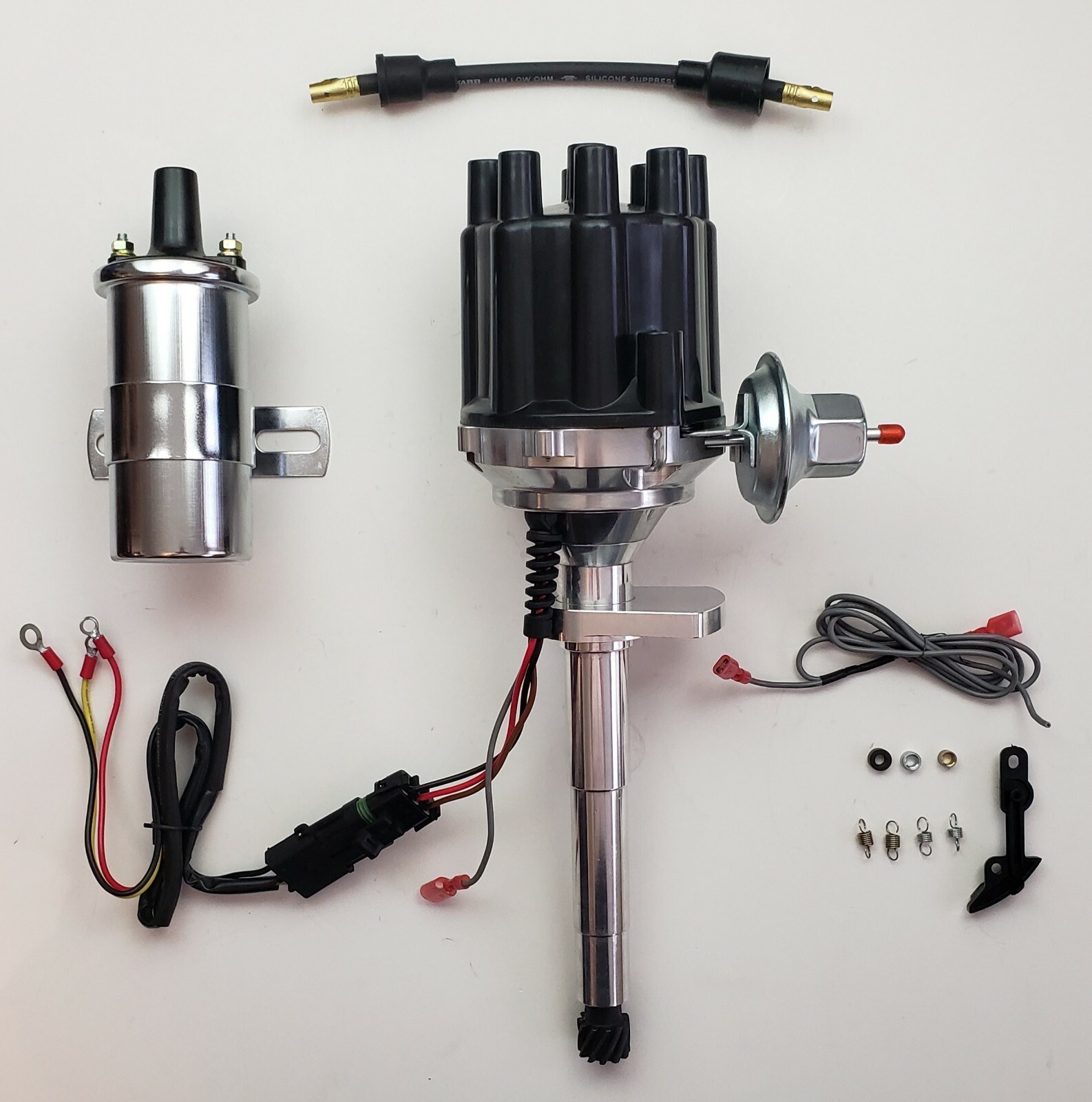 49-53 FORD FLATHEAD 239 255 Small Black Female Cap HEI Distributor ...