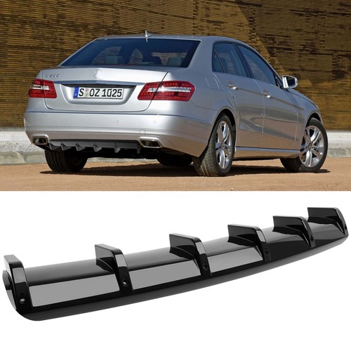 For Mercedes W212 E350 E550 E63 AMG Rear Bumper Diffuser Lip Spoiler ...
