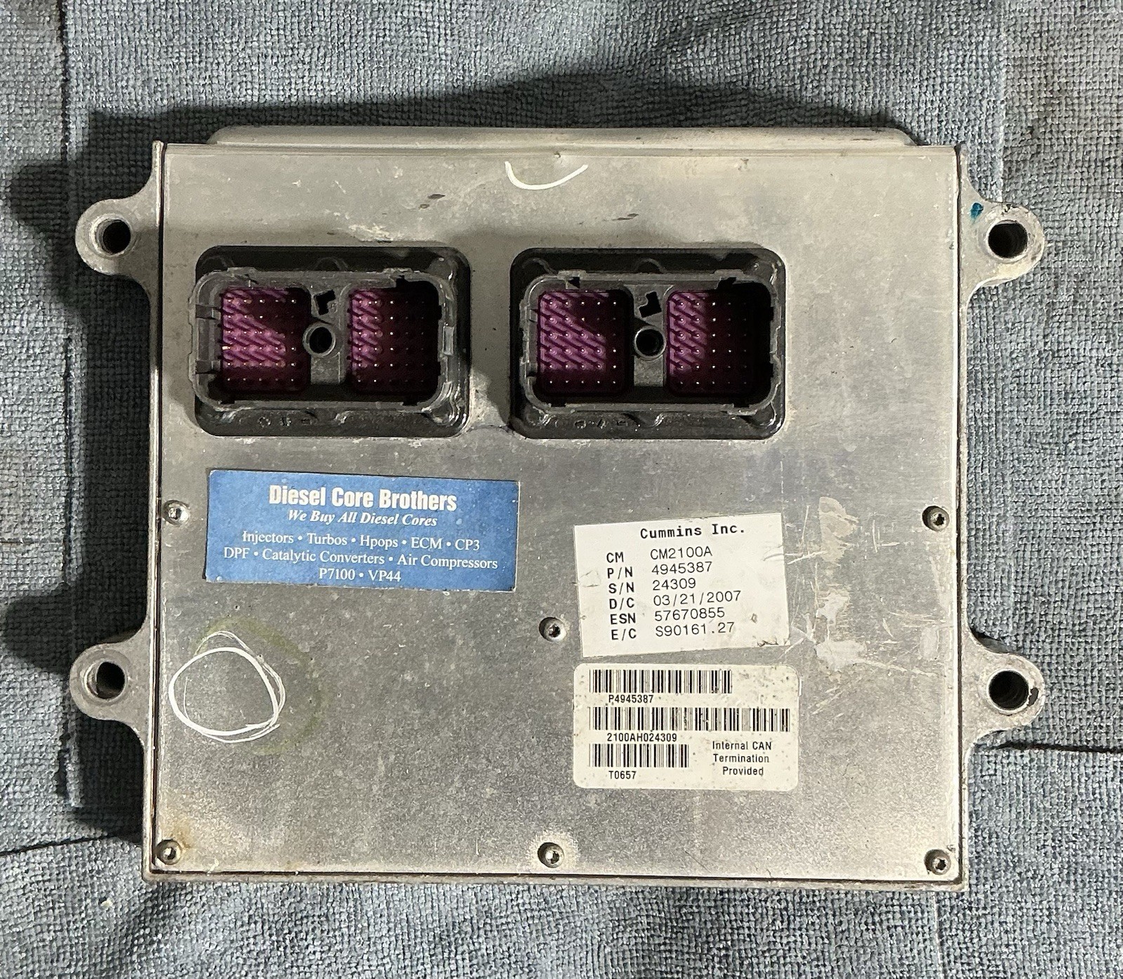 Dodge 6.7 Cummins Diesel Engine Computer ECM ECU Module 4945387 (*CORE ...