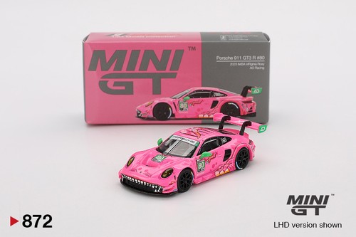 Mini GT 1/64 Porsche 911 GT3 R #80 AO Racing 2023 IMSA VIRginia Roxy ...
