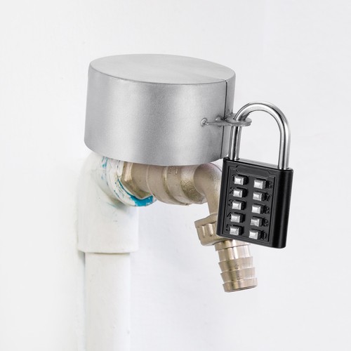 Outdoor Faucet Lock with Lock Gate Valve Locking Device Prevent Water ...