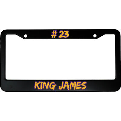 #23 King James (Lebron) Basketball Aluminum Car License Plate Frame | eBay