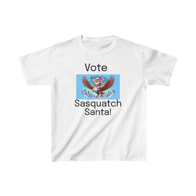 Vote Sasquatch Santa Kids Heavy Cotton™ Tee | eBay
