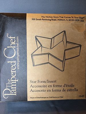 Pampered Chef METAL STAR FORM INSERT #1545 + Booklet - New in Box ...