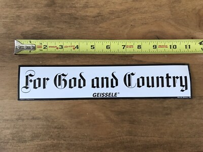 OEM Original Geissele Sticker/Decal For God And Country Shot Show ...