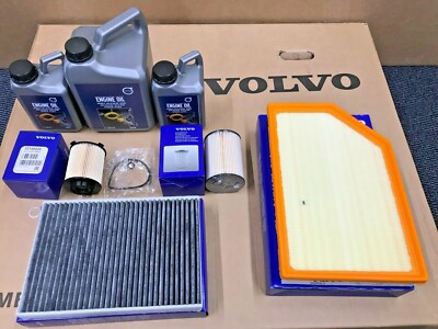 GENUINE VOLVO XC60 XC90 V70 V60 S60 D4 DIESEL SERVICE KIT OIL AIR FUEL ...