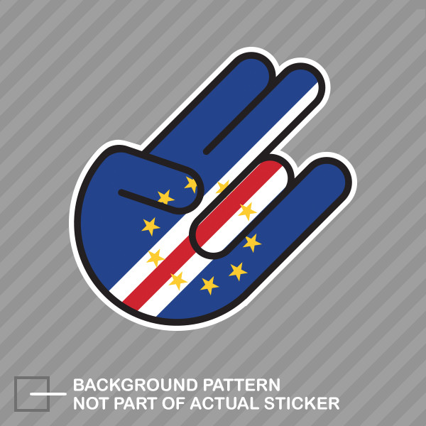 Cape Verdean Shocker Sticker Decal Vinyl Cape Verde CPV CV | eBay