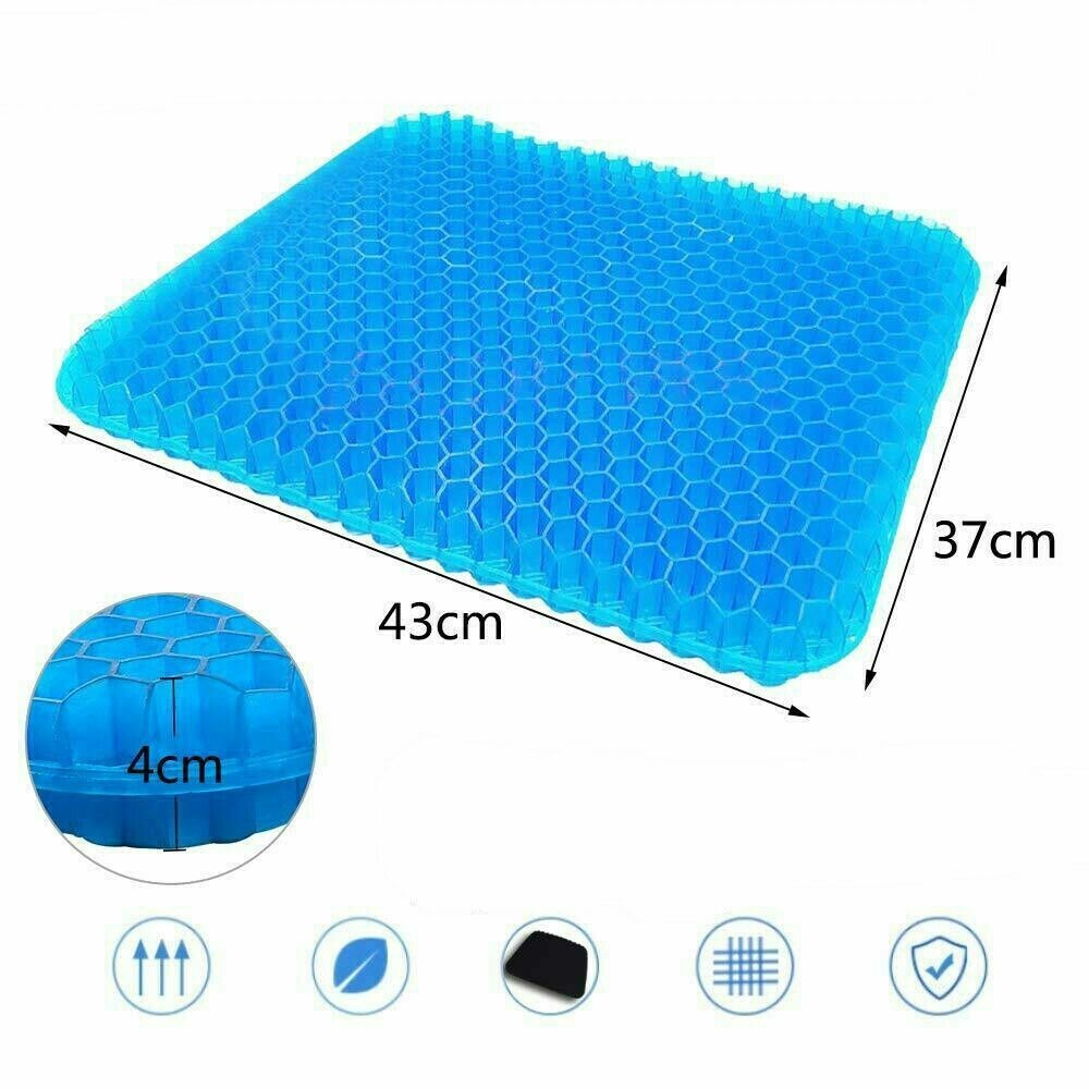 Double Layer Gel Honeycomb Seat Comfort Support Cushion Cooling Flex ...