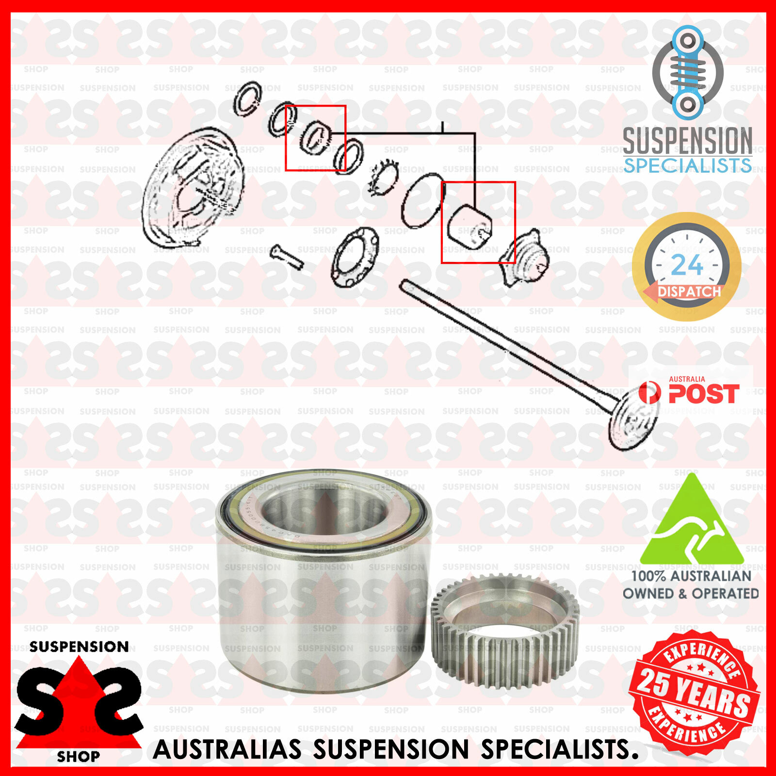 Rear Axle Wheel Bearing Kit Suit FORD AUSTRALIA Ranger 3.2 TDdi 4x4 (PX ...