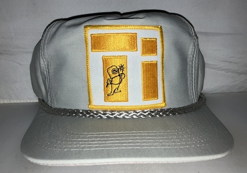 Vtg Texas Instruments Snapback Hat Cap 90s Calculator Rare Hipster TI ...