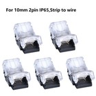 5X Wire to LED Strip Connector 2/3/4/5/6Pin 8mm 10mm 12mm Adapter RGB ...
