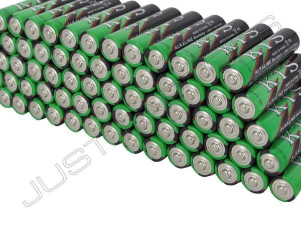 100 x AAA 1.5V Batteries Cheapest ALKALINE LR03 Battery in UK Lot of ...
