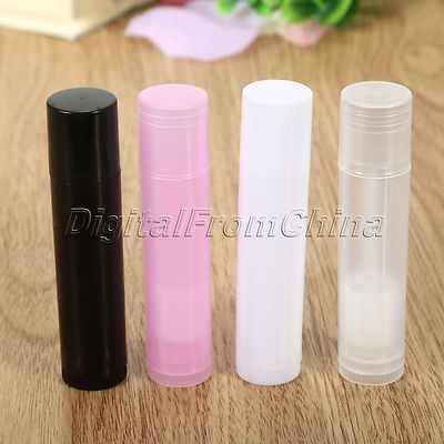 5/10Pc 5ML Transparent White Pink Black Lipstick Lip Balm Container ...