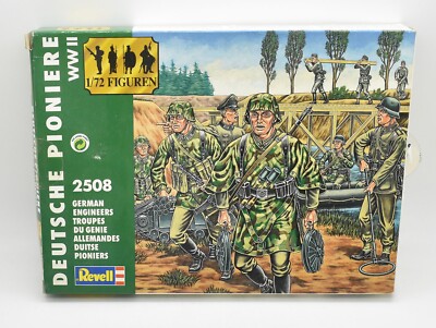 WWII German Pioneers Engineers 100% Complete Unpunched Model Kit 1/72 ...