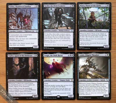 Set of 6 Commander Legends Black Partner Creatures *NM* (Magic MTG EDH ...