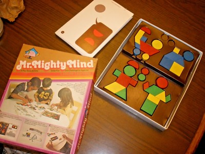 Vintage Mr. Mighty Mind Play Alone Activity Leisure Learning Game ages ...