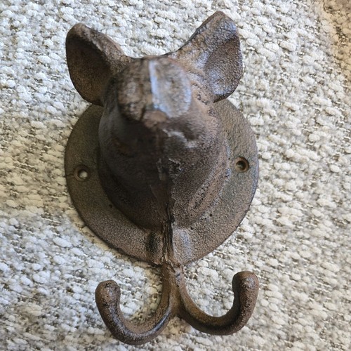 Cast Iron Antique Style PIG Coat Hooks Hat Hook Rack Towel HOG PIGGY | eBay