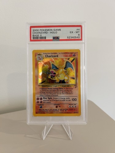 2000 Pokemon Game Base Set 2 Charizard Holo Foil Rare #4 PSA 6 | eBay