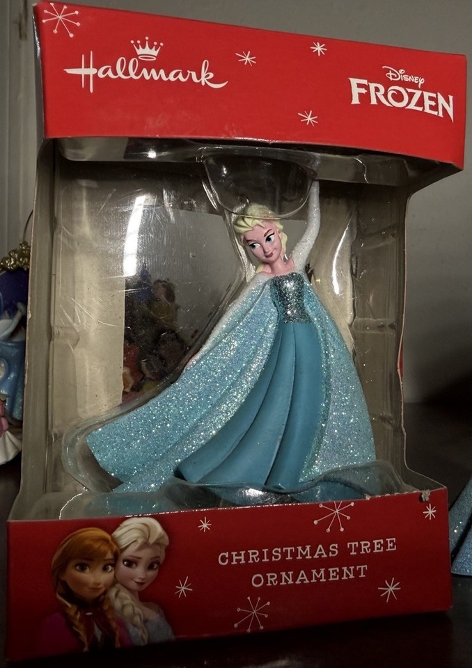 Lot Of 4 Hallmark Disney Frozen Christmas Ornaments Anna, Elsa, Olaf | eBay