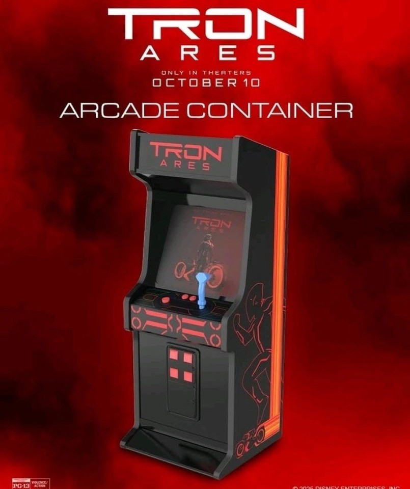 Tron Ares limited Ed Arcade Popcorn Bucket regal cinema IN HAND | eBay