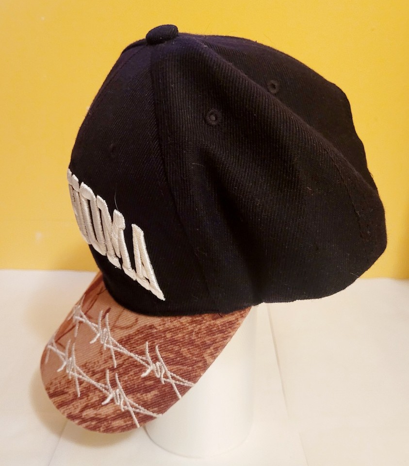 Oklahoma Camo Barb Wire Hat Baseball Cap Adjustable Embroidered Free ...