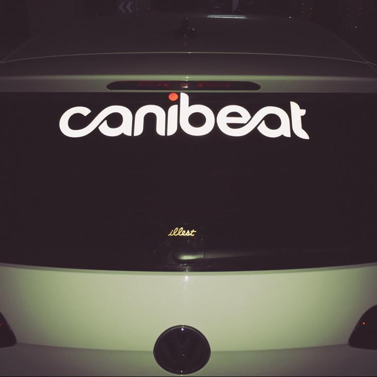 Canibeat Sticker Amazon.com: CANIBEAT * White * VINYL DECAL STICKER
