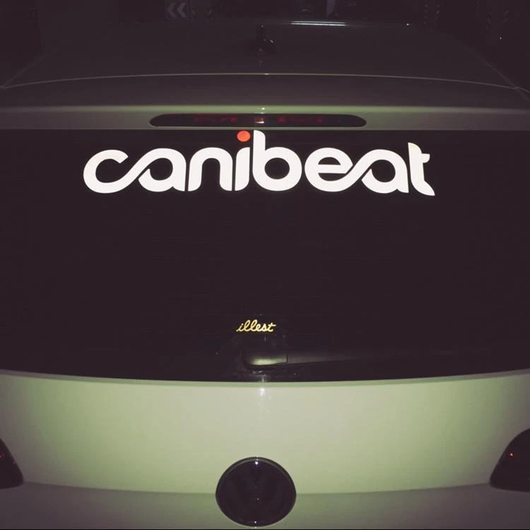 Canibeat Windshield Sticker