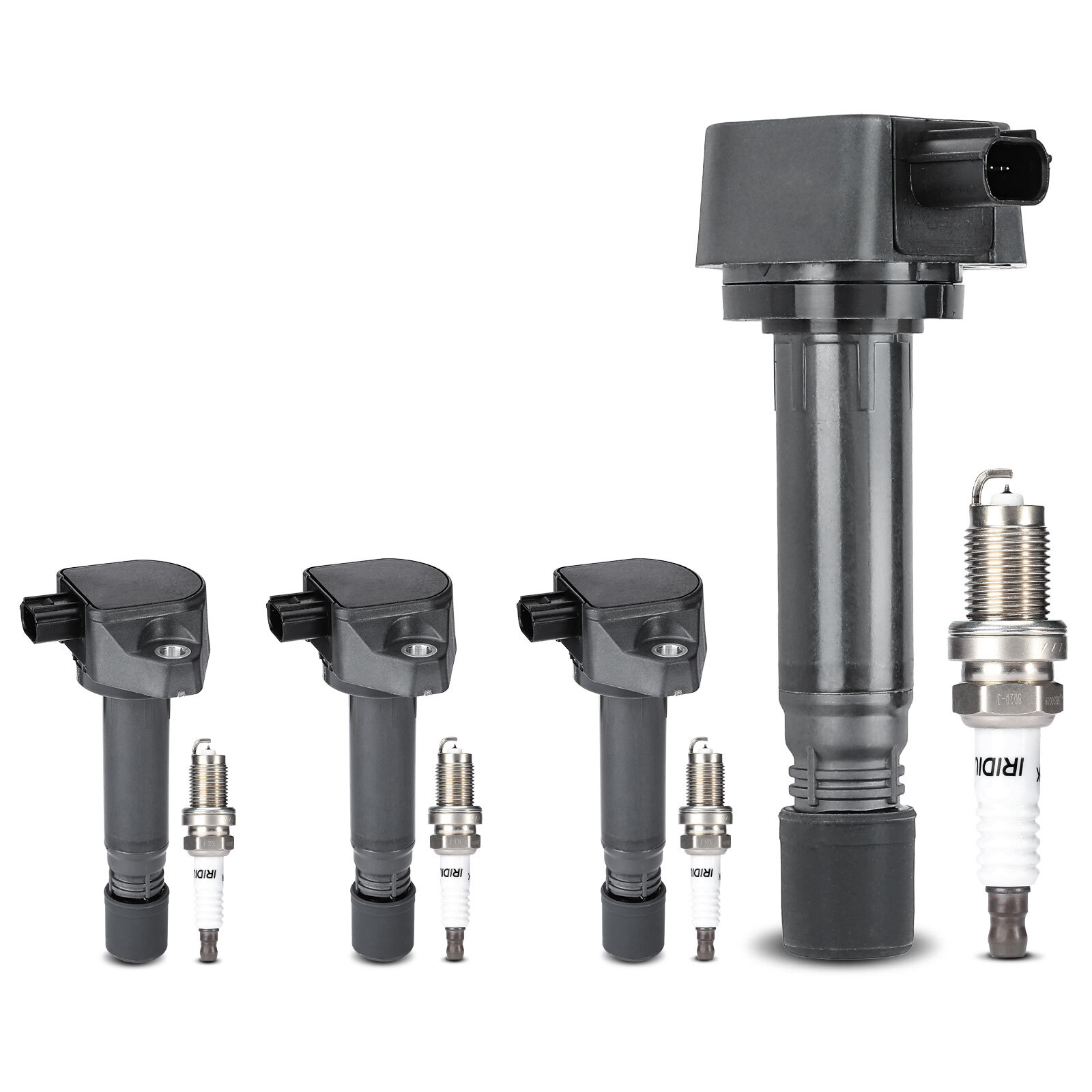 4x Ignition Coils & 4x Spark Plugs for Honda Civic FN FK FD FA 1.8L ...