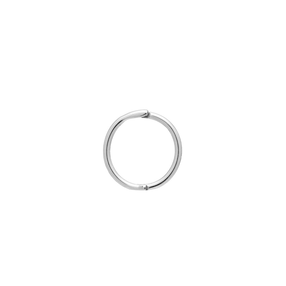 Solid Silver Hinged Sleeper Hoop Earrings. New 10mm Piercing Sleepers ...