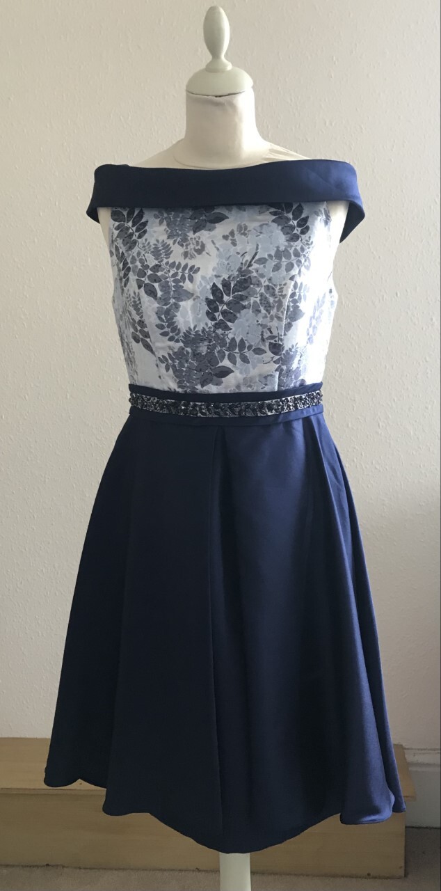 NEW CABOTINE SIZES 8 12 14 16 MOTHER OF THE BRIDE NAVY PALE BLUE ...