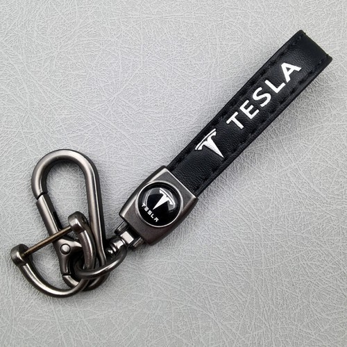 Black TESLA Key Chain Ring Keyfob for Model 3 Model S Model Y Model X ...