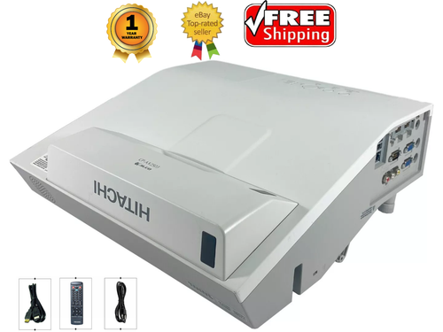 Hitachi CP-AX2503 3LCD Projector 2700 ANSI Ultra Short Throw HD 1080p ...