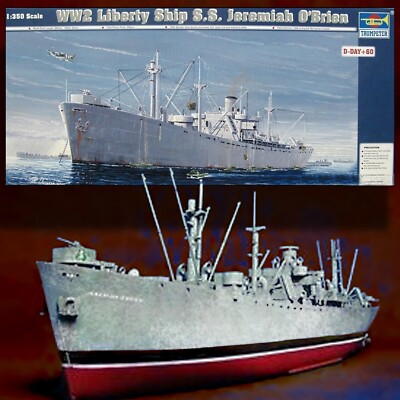TRUMPETER 05301 1/350 WWII LIBERTY SHIP 'S.S. JERMIAH O'BRIEN' MODEL ...