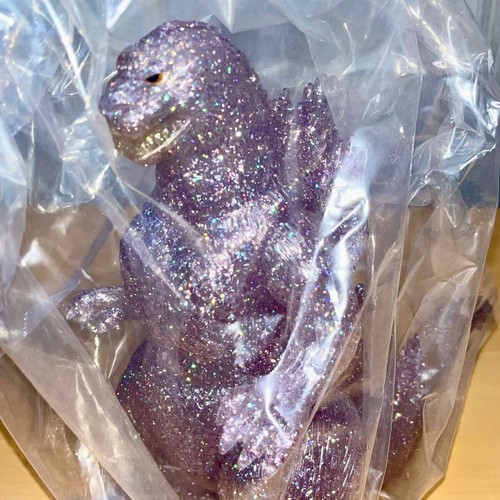 Marusan Godzilla 1989 Biogoji Soft Vinyl Figure Purple Glitter F/S ...
