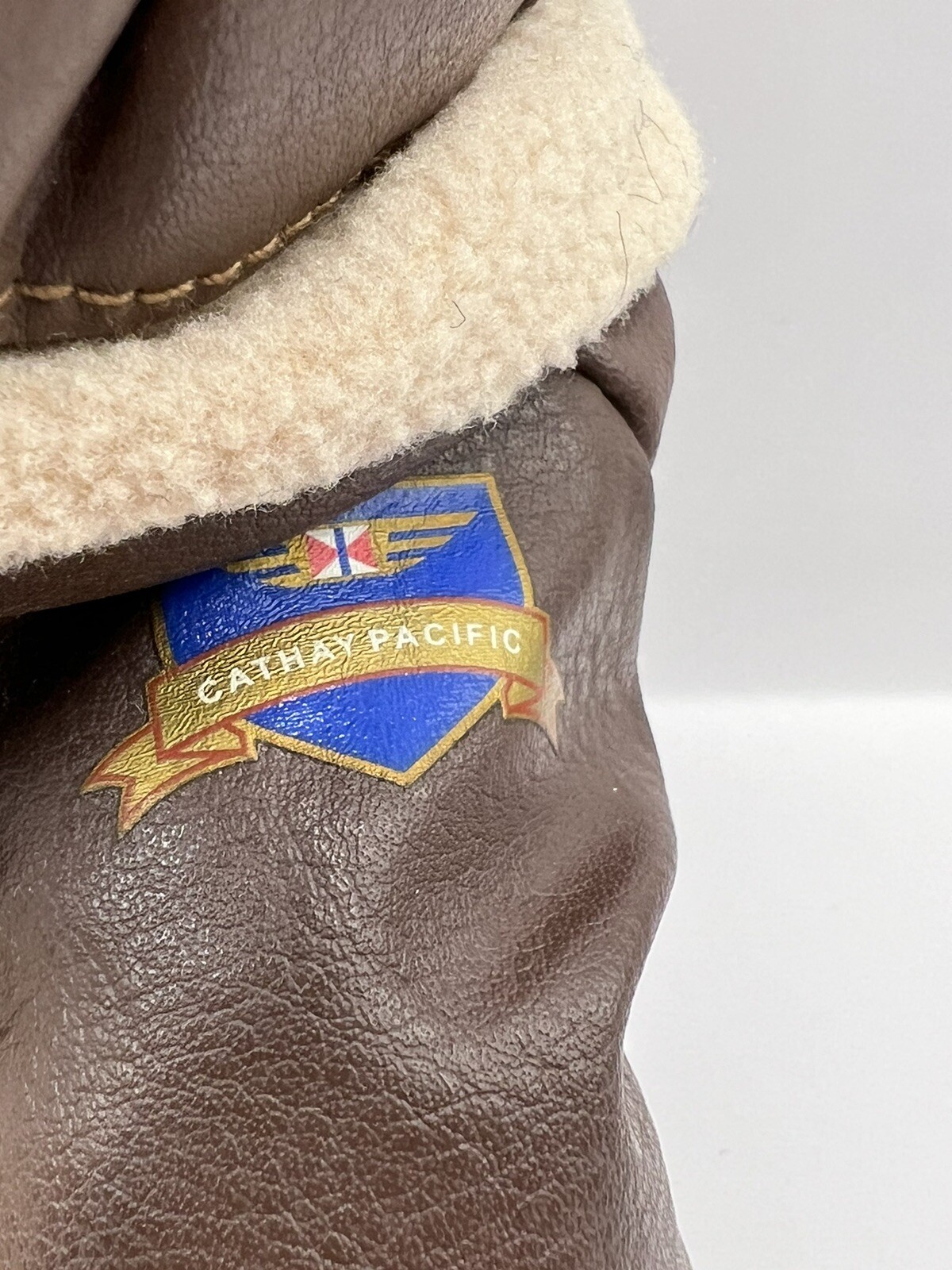 Rare CATHAY PACIFIC AIRWAYS Airline 9” Vintage Pilot Teddy Bear Plush ...