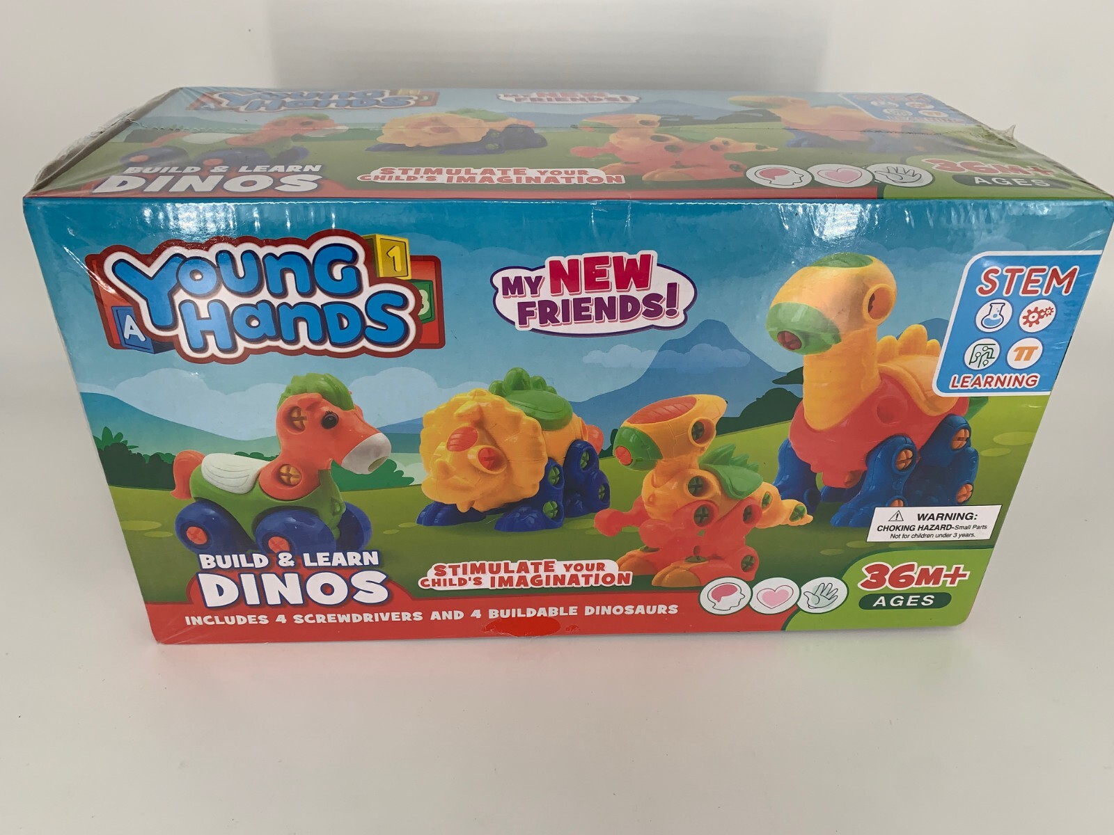 Creative Kids Build & Learn Dinosaur Toys Interlocking Model Stem Play ...