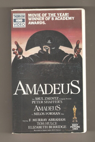 "AMADEUS" 1984 (Thorn EMI Video) vhs RARE OOP plus BONUS "Paul's ...