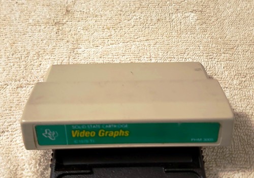 Texas Instruments TI-99/4A Computer Cartridge "Video Graphics" PHM3005 ...