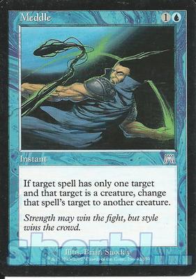 MTG Magic the Gathering TCG ONSLAUGHT Meddle Instant Blue 92 / 350 | eBay
