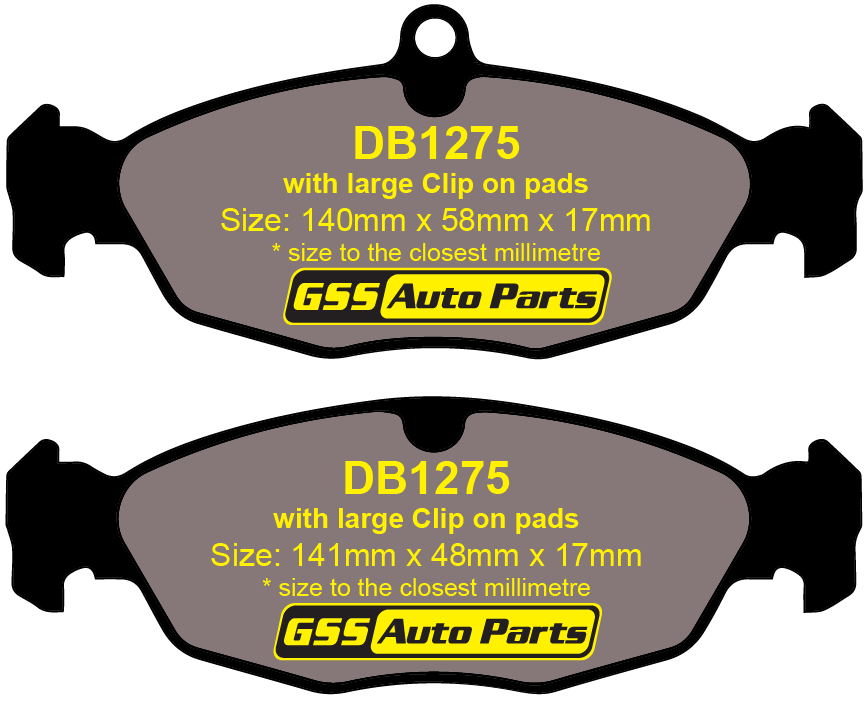 Bendix Front Euro + Brake Pads DB1275-EURO DB1275 with large Clip on pads suits 9316068410110 | eBay
