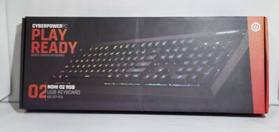 Cyberpower PC Play Ready 02 NOHI RGB Wired Gaming Keyboard Black KB-161 ...