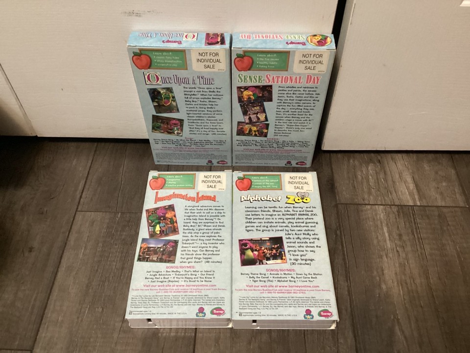 Barney Classic Collection Fun -Tastic Value Pack 4 VHS 1 RARE! | eBay