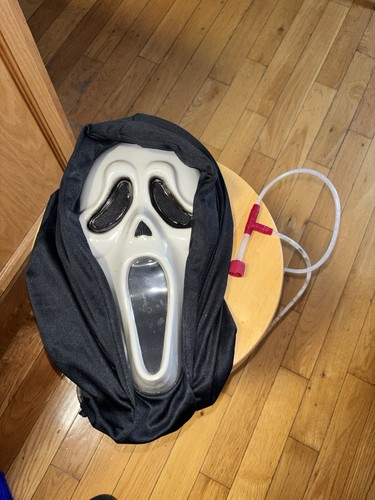 Scream Movie Halloween Ghost Face Bleeding Mask W/ Heart Blood Pump ...