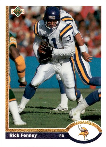 1991 Upper Deck Rick Fenney #425b Minnesota Vikings | eBay