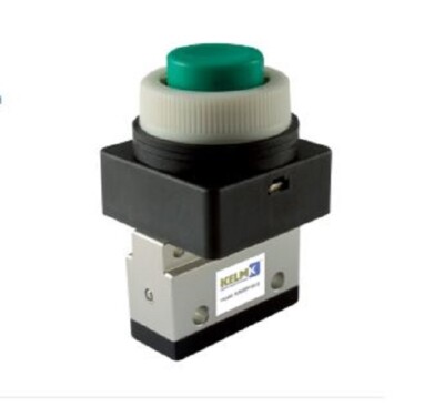 Push Button Pneumatic Valve panel Mounted 3/2 Normaly Closed Spring ...