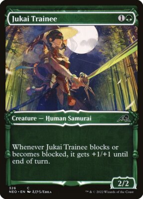 Magic the Gathering (mtg): NEO: Jukai Trainee (Showcase) - Foil | eBay