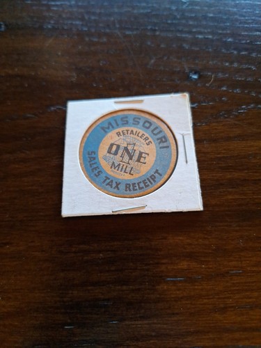 Missouri Retailers One Mill Sales Tax Receipt VINTAGE | eBay